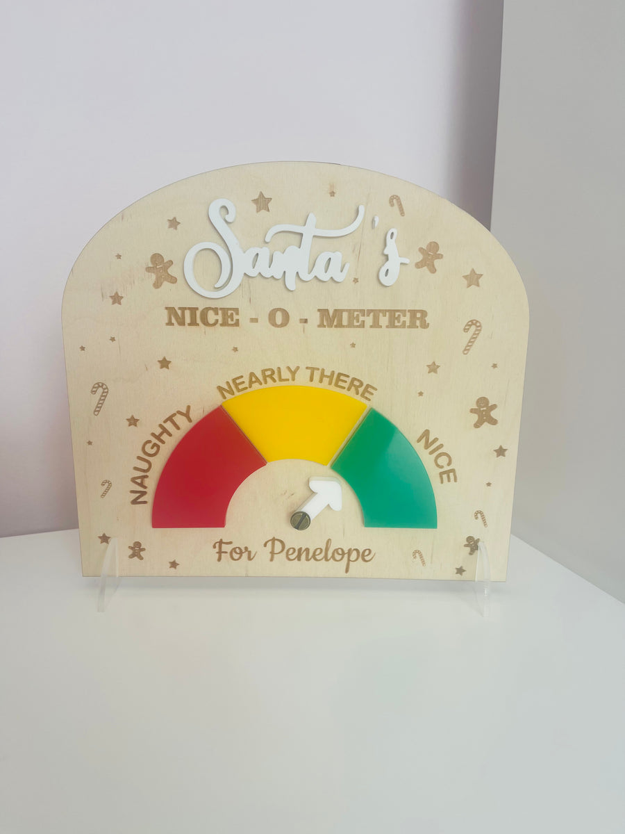 Santa Nice O Meter – Little P Creations